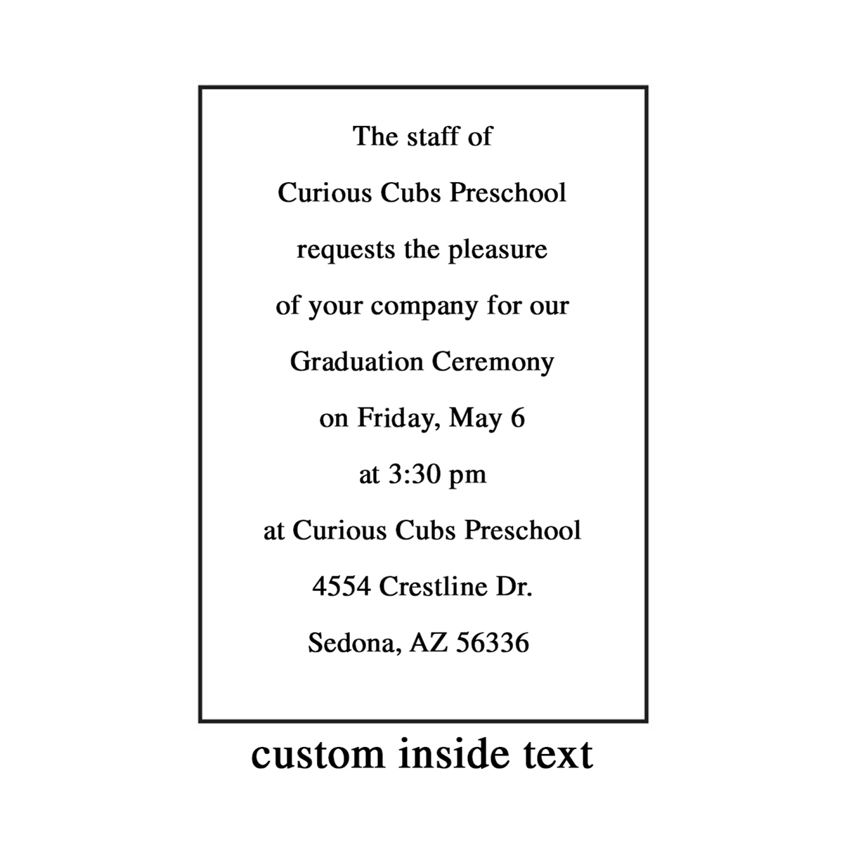 Graduation Rhymes Invitations